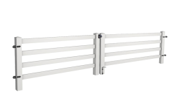 14' Double - 4-Rail Double Gate Kit - Includes Hinges, Latch and Drop Rod