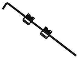 36" Drop Rod Vinyl Double Gate Black