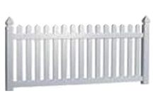 4-foot Tall Straight Picket w/ Spade Picket Caps | 7/8-inch x 3-inch Picket